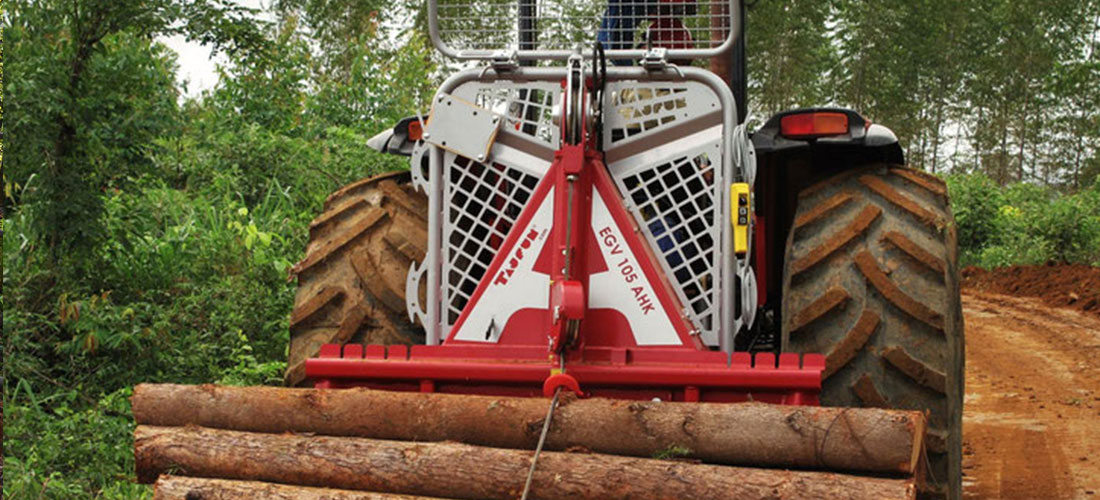 IRUM - Forestry winches - Tajfun EGV 105 AHK